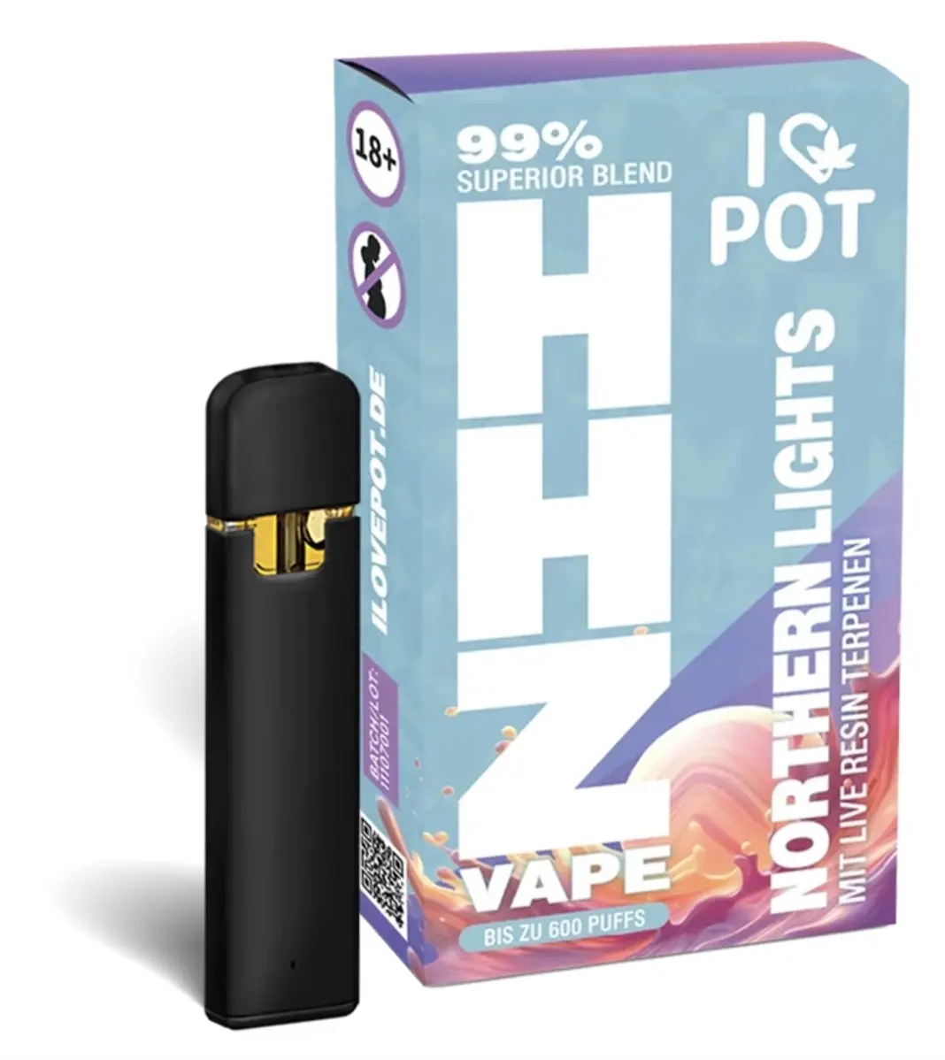 ILovePot HHZ Vape, 99% Superior Blend, 1ml Northern Lights - cbd-world24